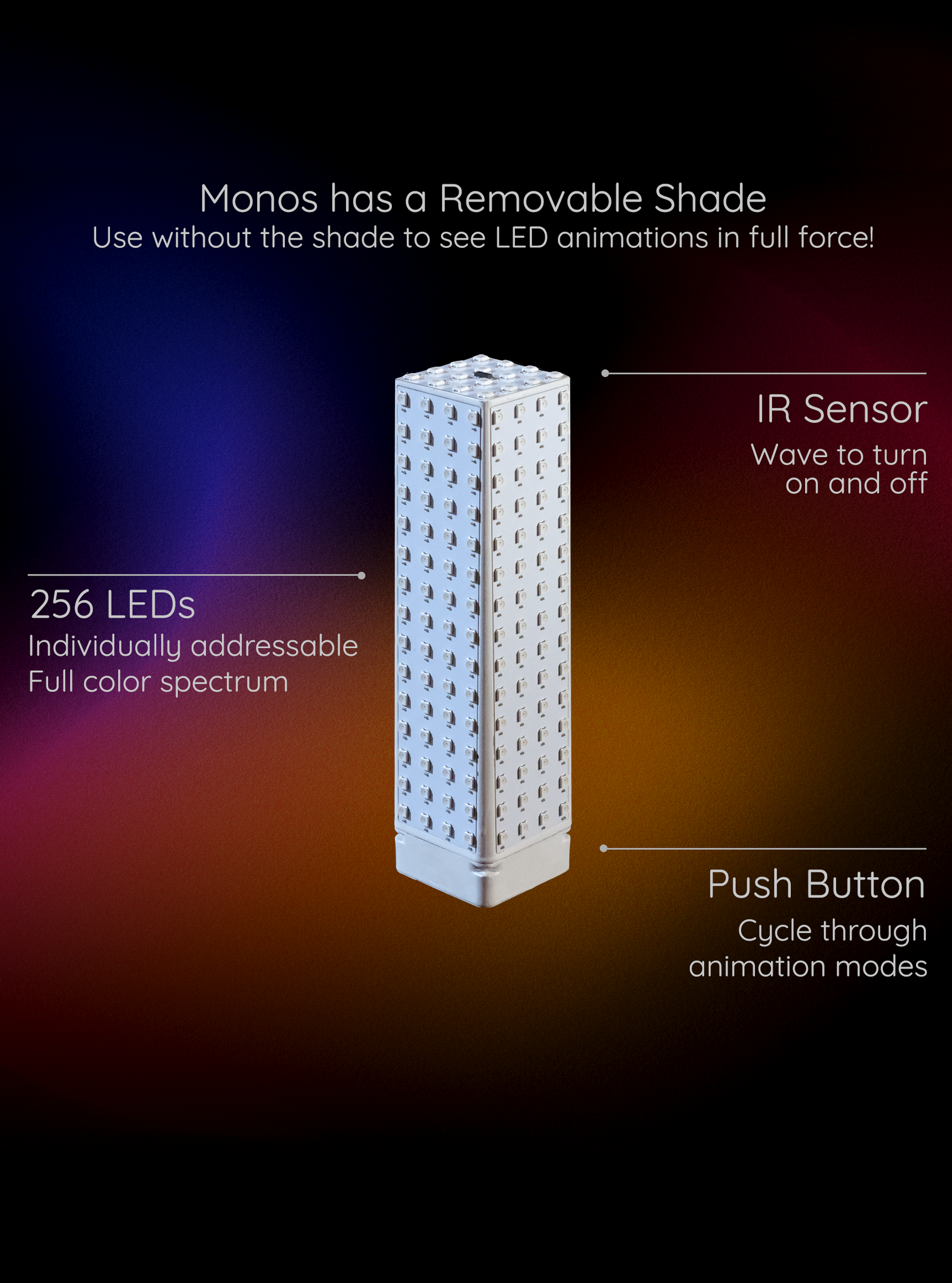 Monos | Modern Designer Lamp | Elevated Mood Lighting | Fluora